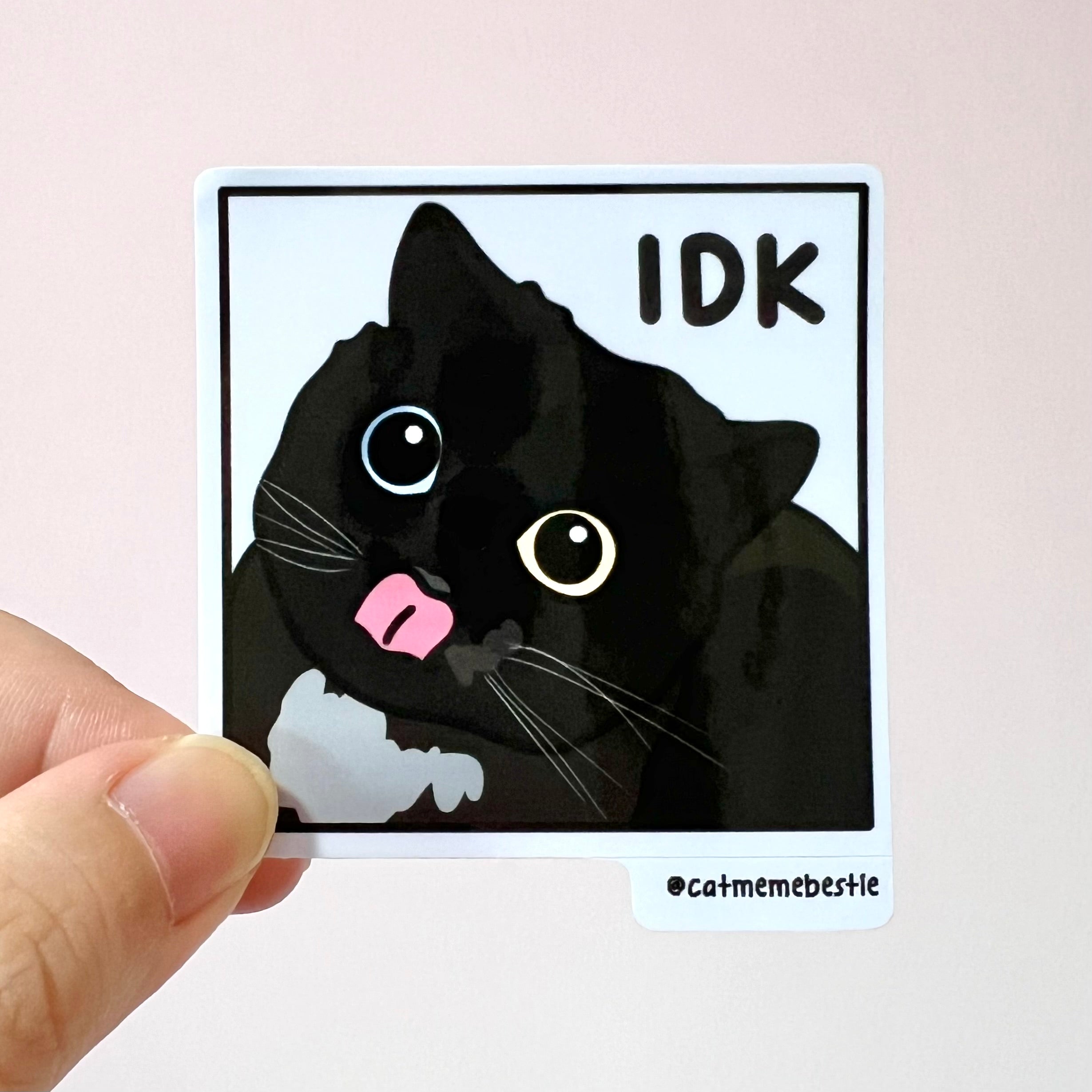 "idk" sticker – the pastel mafia