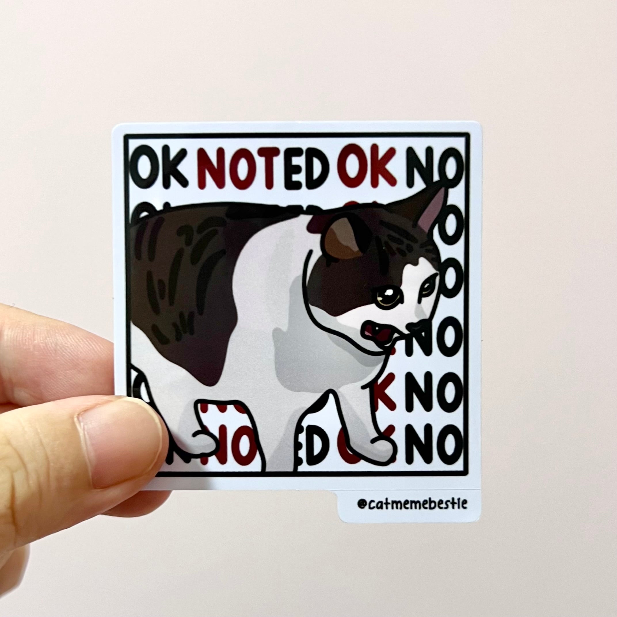 "ok noted" ver. 1 sticker – the pastel mafia