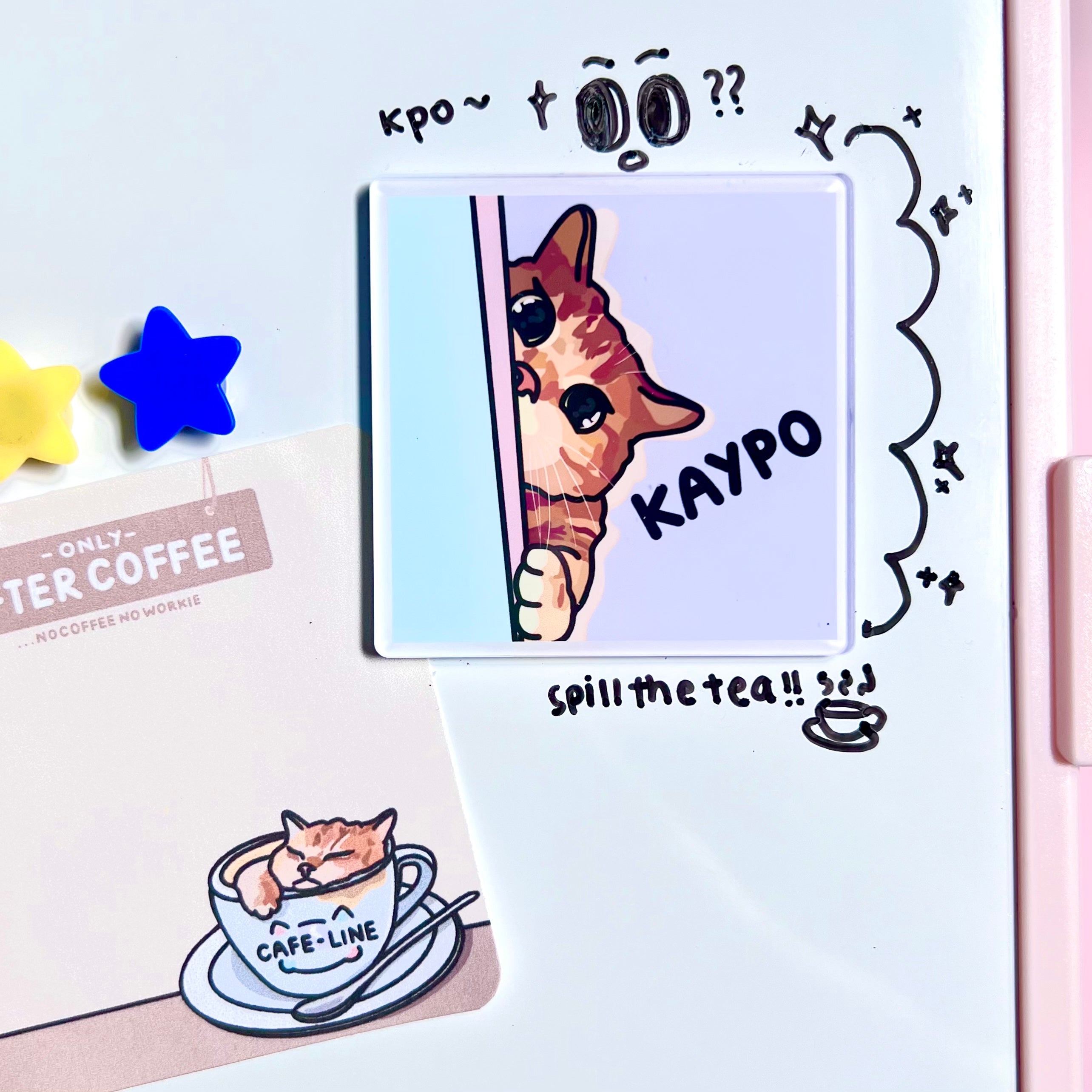 "kaypo" acrylic magnet – the pastel mafia