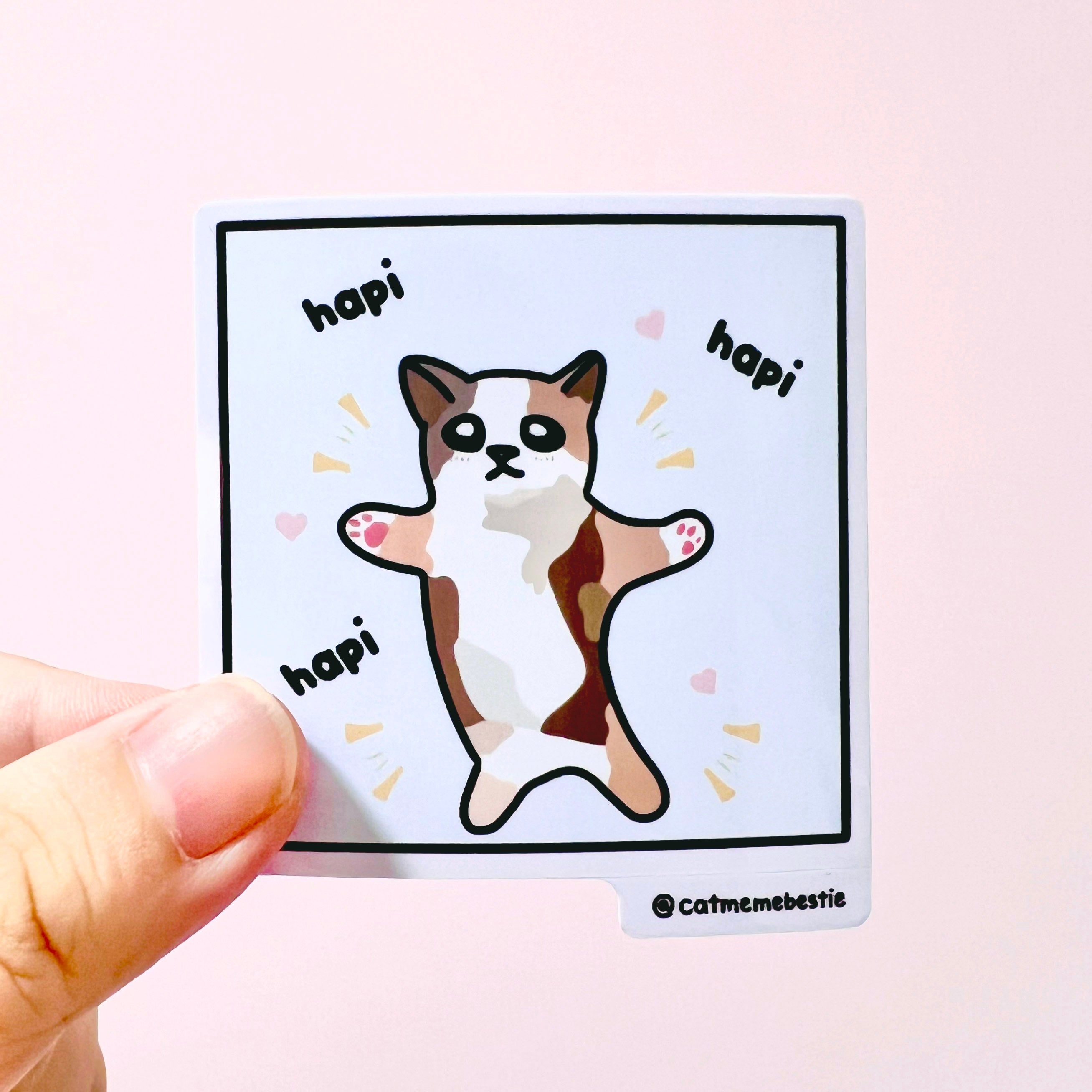 "hapi hapi hapi" sticker – the pastel mafia