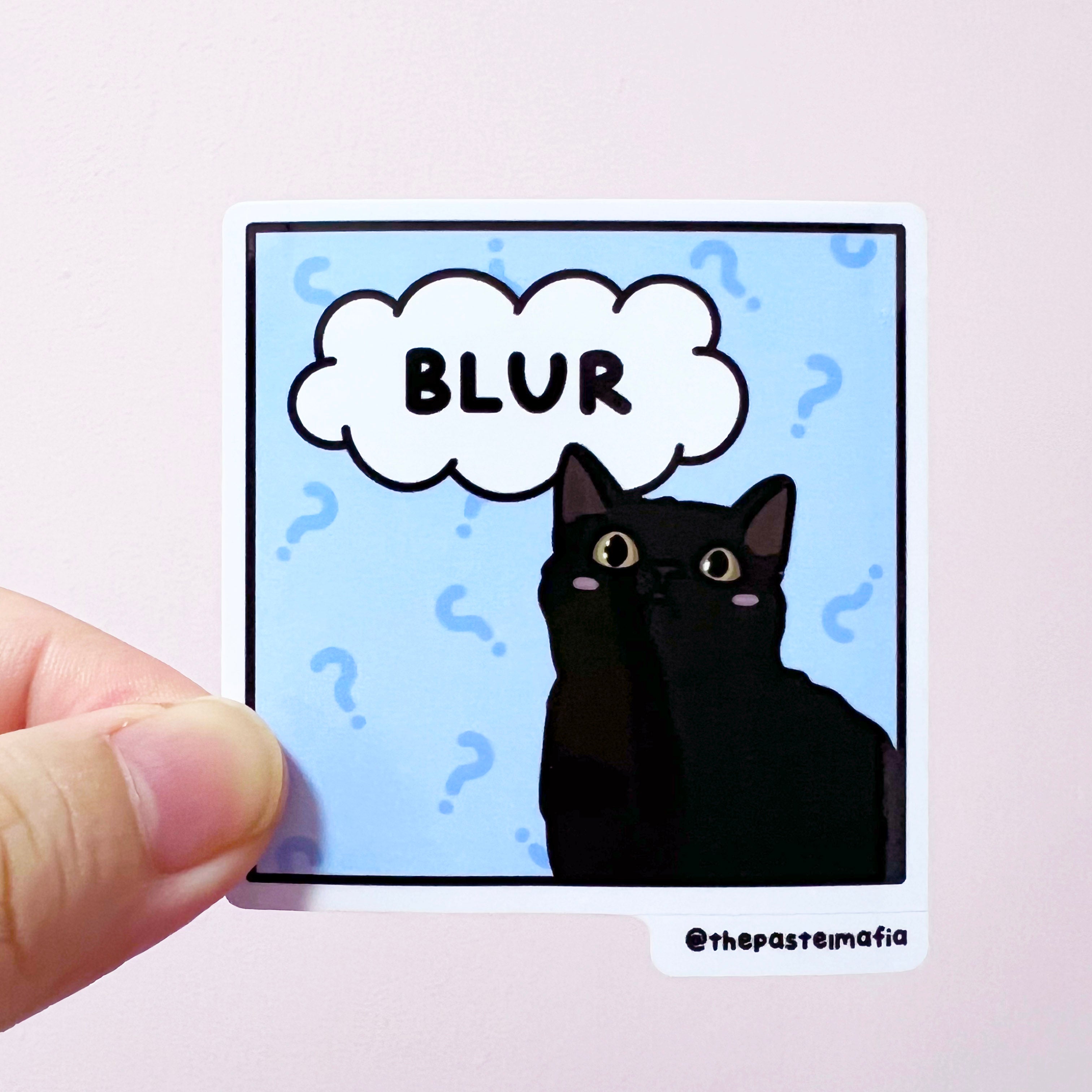 "blur" sticker – the pastel mafia