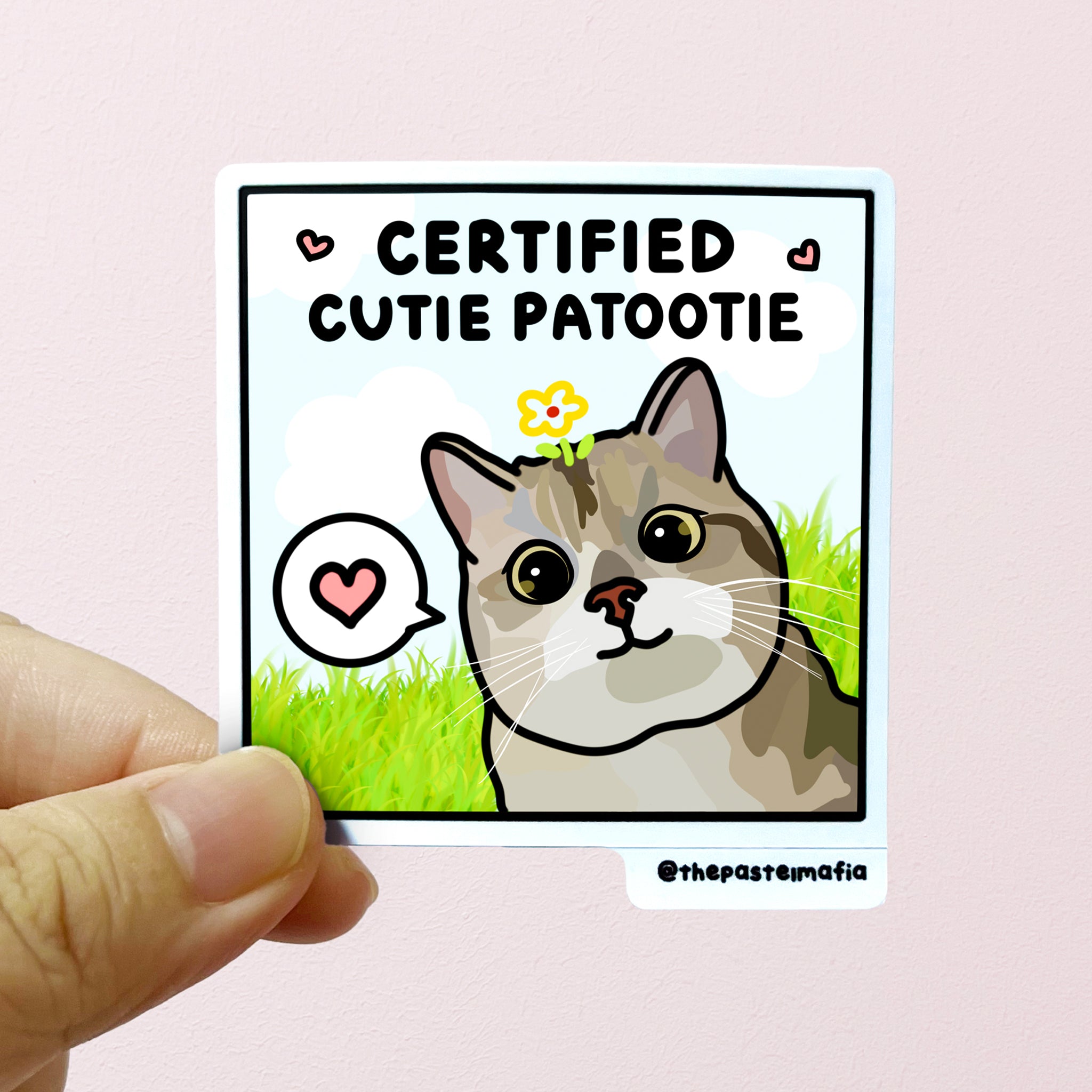"certified cutie patootie" sticker – the pastel mafia