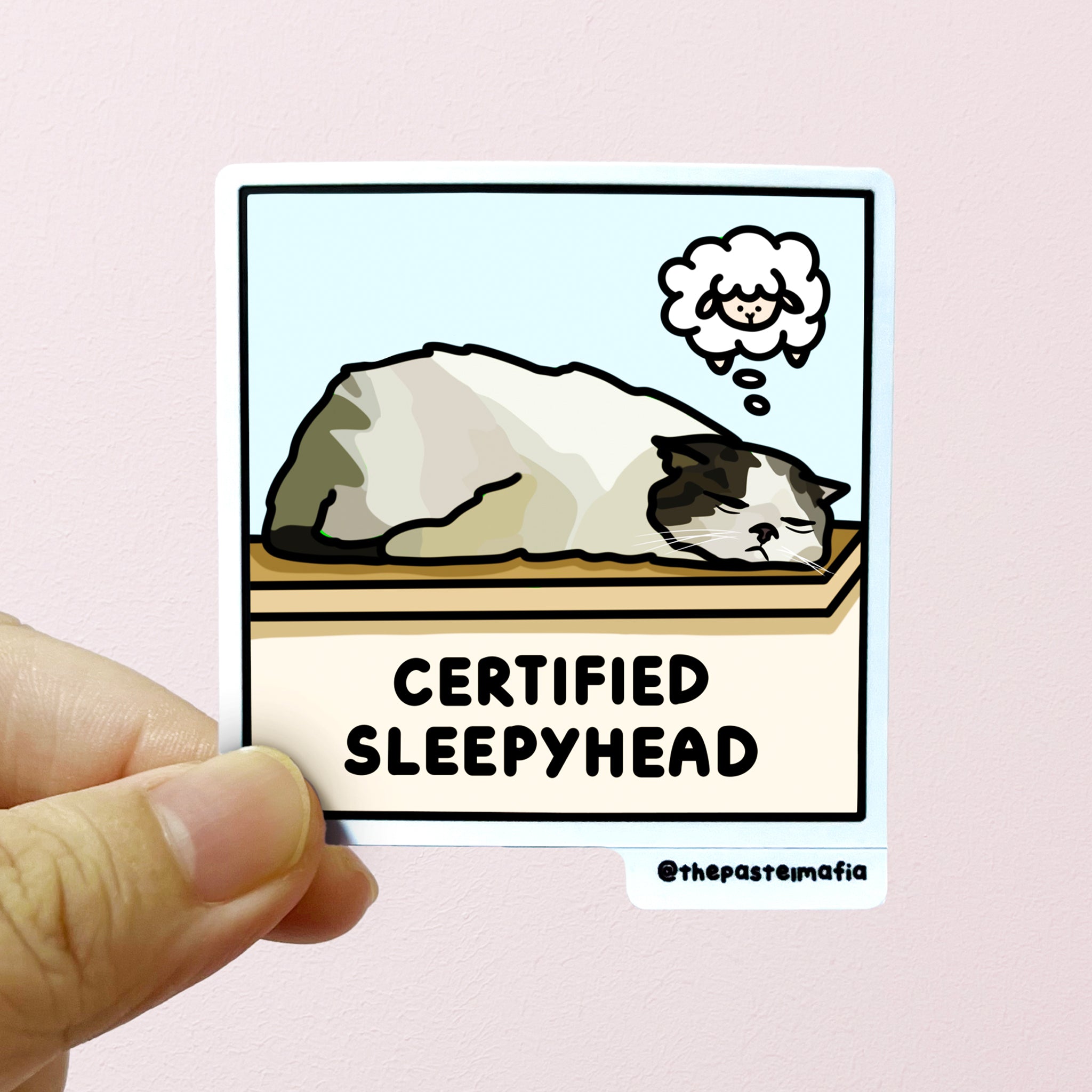 "certified sleepyhead" sticker – the pastel mafia