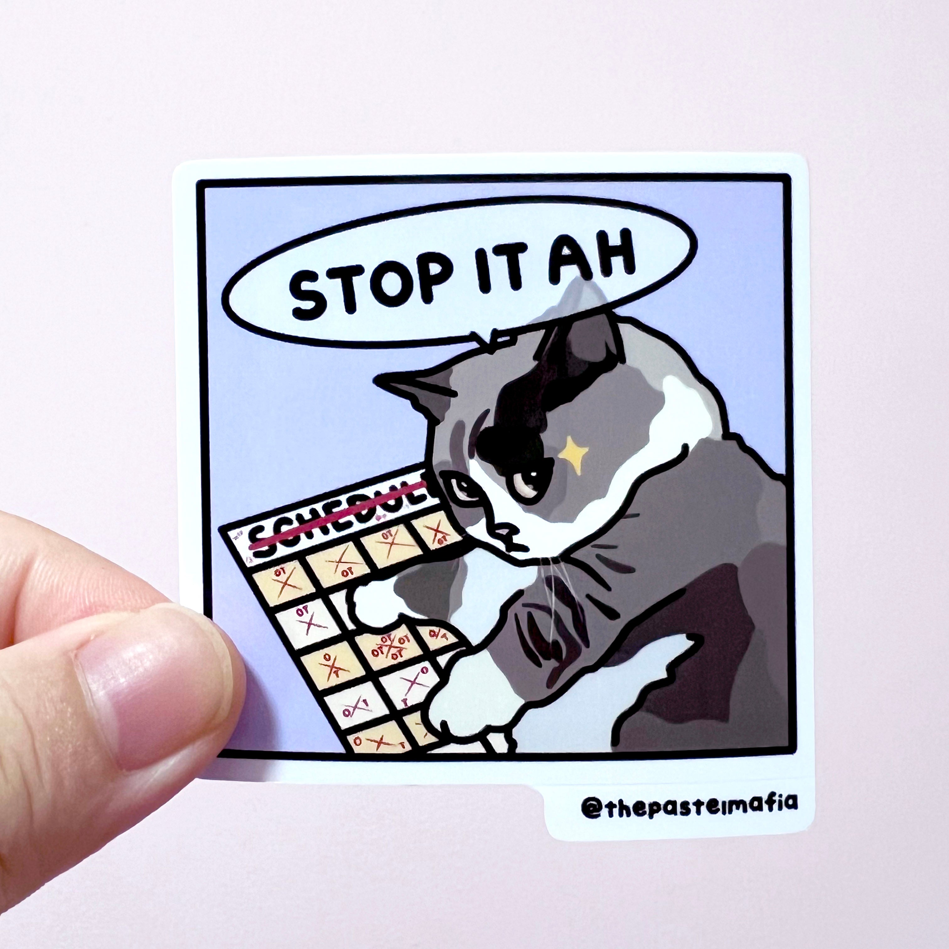 "stop it ah" sticker – the pastel mafia
